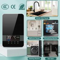 China Quickle Instant Electric Hot Water Heater Electric Tankless Heating Water Heater Stainless Steel Touch Button Wall Mounted IPX4 for sale