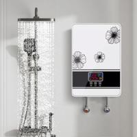 China High-end Portable Instant Tankless Electric Water Heater for Shower Stainless Steel Touch Button Wall Mounted 3 Years for sale