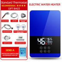 China Water Heater Custom Ce Stainless Steel for Shower China Supplier Tankless Electric Waterproof Touch Button Wall Mounted IPX4 220 for sale