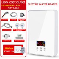 China Tankless Gyser Induction Instant Electric Water Heater Wall Mounted 6000W for sale