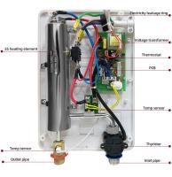 China 380V Instant Electric Water Heater Intelligent Tubular Water Heater OEM for sale