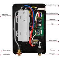 China Instant Tankless Kitchen Water Heater Electric 8000W Stainless steel for sale