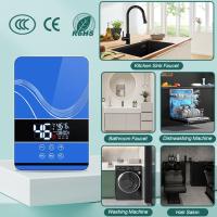 China Bathroom Instant Electric Heating Water Shower 6000W Stainless Steel for sale
