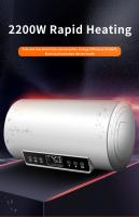China 40L/50L/60L/80L 2000W Electric Bathroom Hot Storage Water Heater Plastic for Shower 1 Piece Touch Button Wall Mounted IPX4 220 for sale
