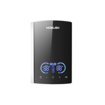 China 12-24 KW Black Glass Shell Electric Water Heater Endless Volume RoHS Certified for sale