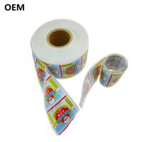 China White Colour Flexography Printed Plastic Sausage Casings For Sausages for sale