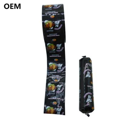 China Halal Certified Custom Logo Flexography Printing Sausage Casings for Mortadella 5 Layers for sale