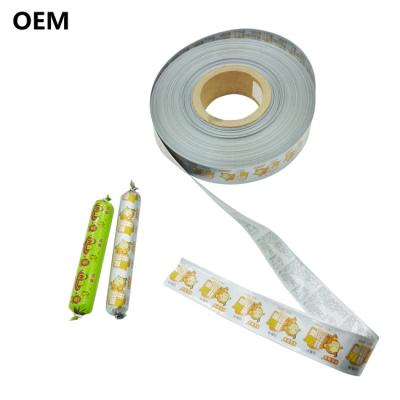 China 40mm Caliber Flexography Printing Plastic Sausage Casings 5 Layer Coextrusion PA PE for sale