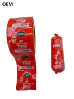 China Sample Free Customized Logo Printing Plastic Sausage Casing For Sausages for sale