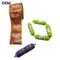 China Small Quantity Request Food Grade Logo Printed Artificial Sausage Casings For Sausages for sale