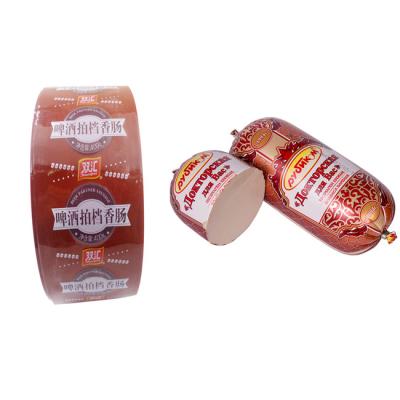 China Kingred Small Quantity Food Grade Logo Flexography Printing Artificial Sausage Casings for sale