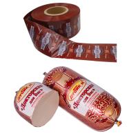 China Kingred Small Quantity Food Grade Logo Flexography Printing Artificial Sausage Casings for sale