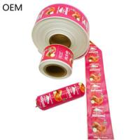 China Kingred Custom Logo Printing High Barrier PVDC Plastic Sausage Casing Film China for sale