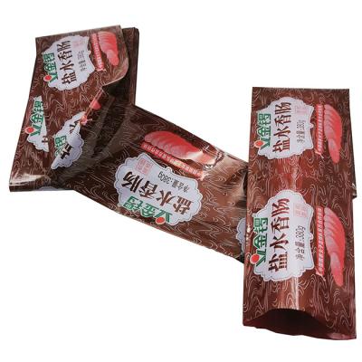 China Plastic Sausage Casings 40-80um Custom Logo Flexography Printing Nylon PVDC Roll for sale