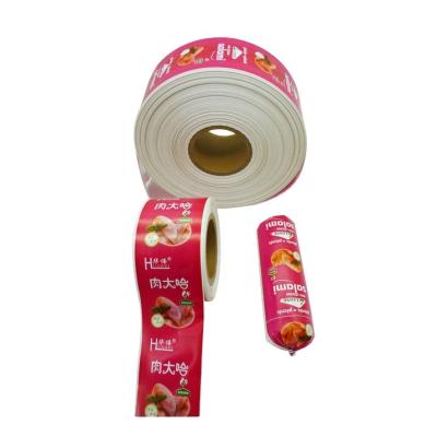 China Kingred OEM Sausage Plastic Casings 40-80um Food Grade Custom Color Printing Logo for sale