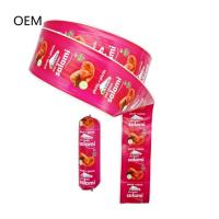 China Kingred OEM Sausage Plastic Casings 40-80um Food Grade Custom Color Printing Logo for sale