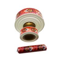 China Food Grade HALAL Certified Nylon Sausage Casing 40-180mm Custom Logo Printed for Smoked Meat Sausages for sale