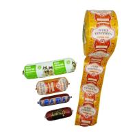 China Food Grade Plastic Sausage Casings 190mm Odorless Durable Custom Printing Logo for sale