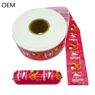 China OEM Custom Printed Plastic Sausage Casings 40-80um Food Grade Nylon PVDC for Meat Sausage for sale