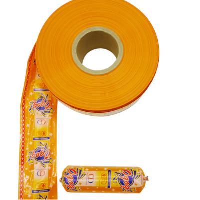 China Custom Printed Plastic Sausage Casings 40um-80um Multicolor Flexography for Sausages for sale