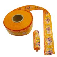 China Customized LOGO Printed Shirred Polyamide Plastic Sausage Casing for sale
