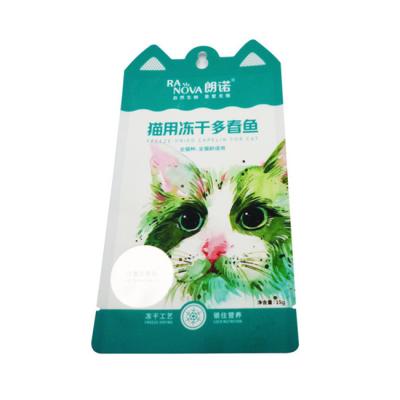 China Custom Freeze Dried Pet Food Packaging Bags Stand Up Sealer Bags 80-90C Heat Seal 45-100um Thickness for sale