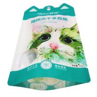 China Custom Freeze Dried Pet Food Packaging Bags Stand Up Sealer Bags 80-90C Heat Seal 45-100um Thickness for sale