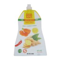 China Custom Stand Up Pouches with Plastic Spout for Juice Liquid Food 100um Thickness for sale