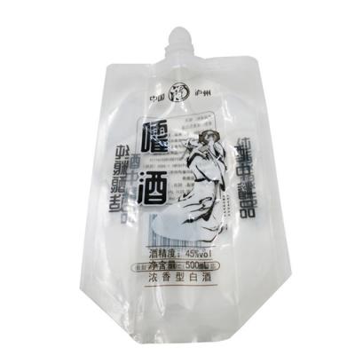 China Low-cost liquid jam self-supporting packaging bag plastic suction nozzle digital printing custom logo for sale