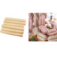 China Edible Collagen Sausage Casings 25mm Natural Color for Smoked and Wind Dry Sausages for sale