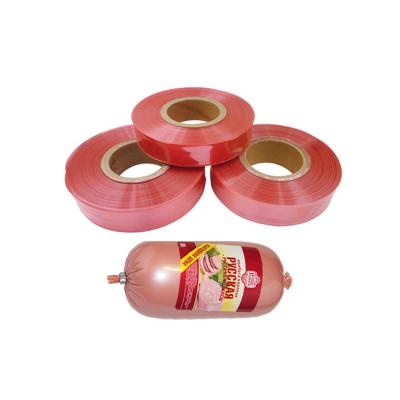 China Steam Cooked Retort Colourful Roll Type Flexography Printing Plastic Sausage Casing For Hotdog for sale