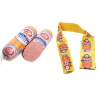China Customs Sizes Logo Printed Polyamide Material Plastic Sausage Casings for sale