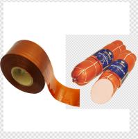 China Steam Cooked Retort Colourful Roll Type Flexography Printing Plastic Sausage Casing For Hotdog for sale