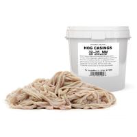 China Food Grade AA/A/B Natural Hog Sausage Casings - 90 Meter Per Hank, Size Range 28/30 to 48/50 for sale