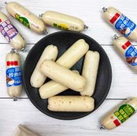 China OEM LOGO Printing High Barrier Tear Strips PVDC Sausage Casing for sale