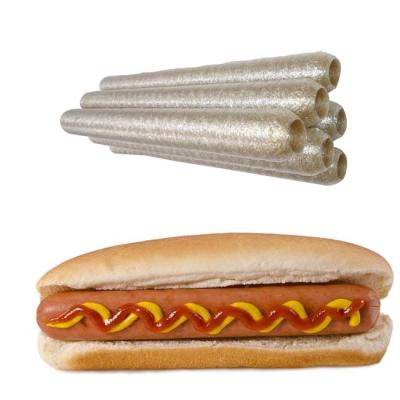 China Food Grade Cellulose Sausage Casings 55-95ft Length for Hotdogs & Smoked Sausages - ISO/FDA Certified for sale
