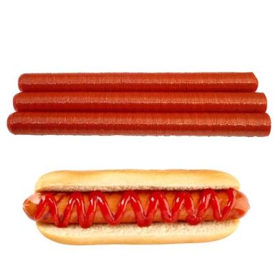 China Custom Size Red Cellulose Sausage Casings 55-95 Feet Length for Frankfurt Sausages with FDA & ISO Certification for sale