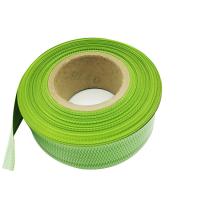 China Custom LOGO Printing OEM Sausage Packaging Materials Green Colour Sausage Plastic Casing for sale