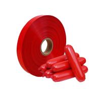 China Customed LOGO High Barrier PVDC Sausage Casing With Easily Torn Strips for sale