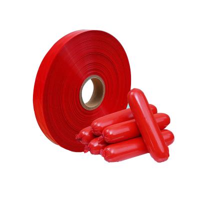 China Customed LOGO High Barrier PVDC Sausage Casing With Easily Torn Strips for sale