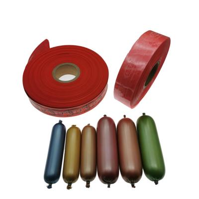 China Kingred Steam Cooking Customized Logo Print Plastic Sausage Casing for Sausages for sale