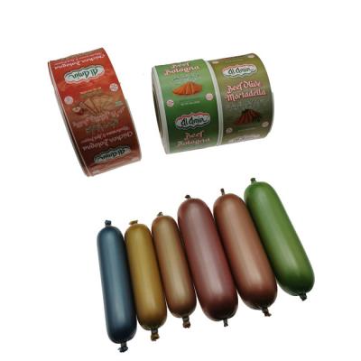 China Food Grade OEM Printed Plastic Sausage Casings Colored 30um-80um Thickness for sale
