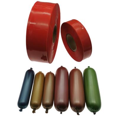 China Customized Logo Printed Food Grade Plastic Sausage Casing Heat Resistant for sale