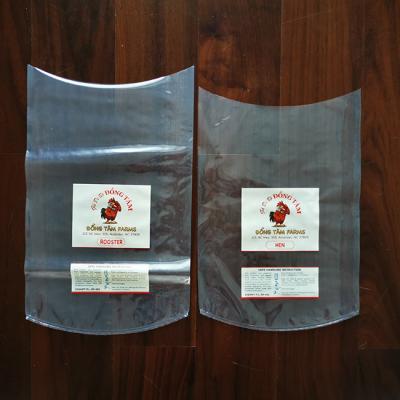 China LOGO Printing High Shrinkage Frozen Chicken Packaging Bags for sale