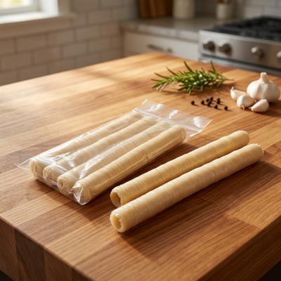 China Edible Collagen Sausage Casings 14mm Food Grade HALAL Certified Uniform Size Tender Taste Frankfurt Sausage for sale