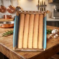 China Edible Collagen Sausage Casings 18mm Food Grade HALAL Certified Uniform Size Tender Taste Fresh Pork Sausage for sale