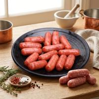 China Edible Collagen Sausage Casings 13mm Food Grade HALAL Certified Uniform Size Tender Taste Fresh Breakfast Sausage for sale