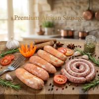 China Edible Collagen Sausage Casings 22mm Food Grade HALAL Certified Uniform Size Tender Taste Smoked Sausage for sale