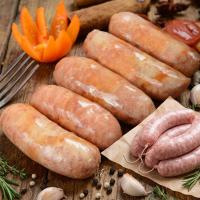 China Edible Collagen Sausage Casings 22mm Food Grade HALAL Certified Uniform Size Tender Taste Smoked Sausage for sale
