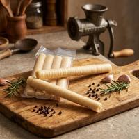 China Edible Collagen Sausage Casings 20mm Food Grade HALAL Certified Uniform Size Tender Taste Fried Sausage for sale